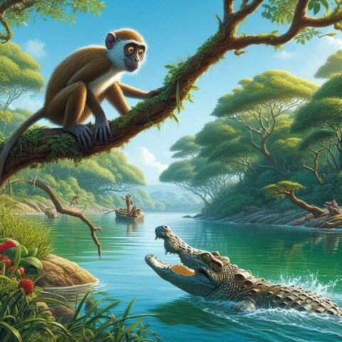 The Monkey and the Crocodile’s Trial | Old Folktales